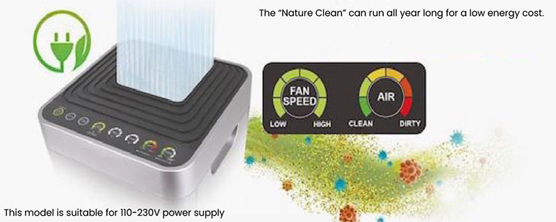 AIRWAVE NATURE CLEAN - Portable Electrostatic Air Purifier